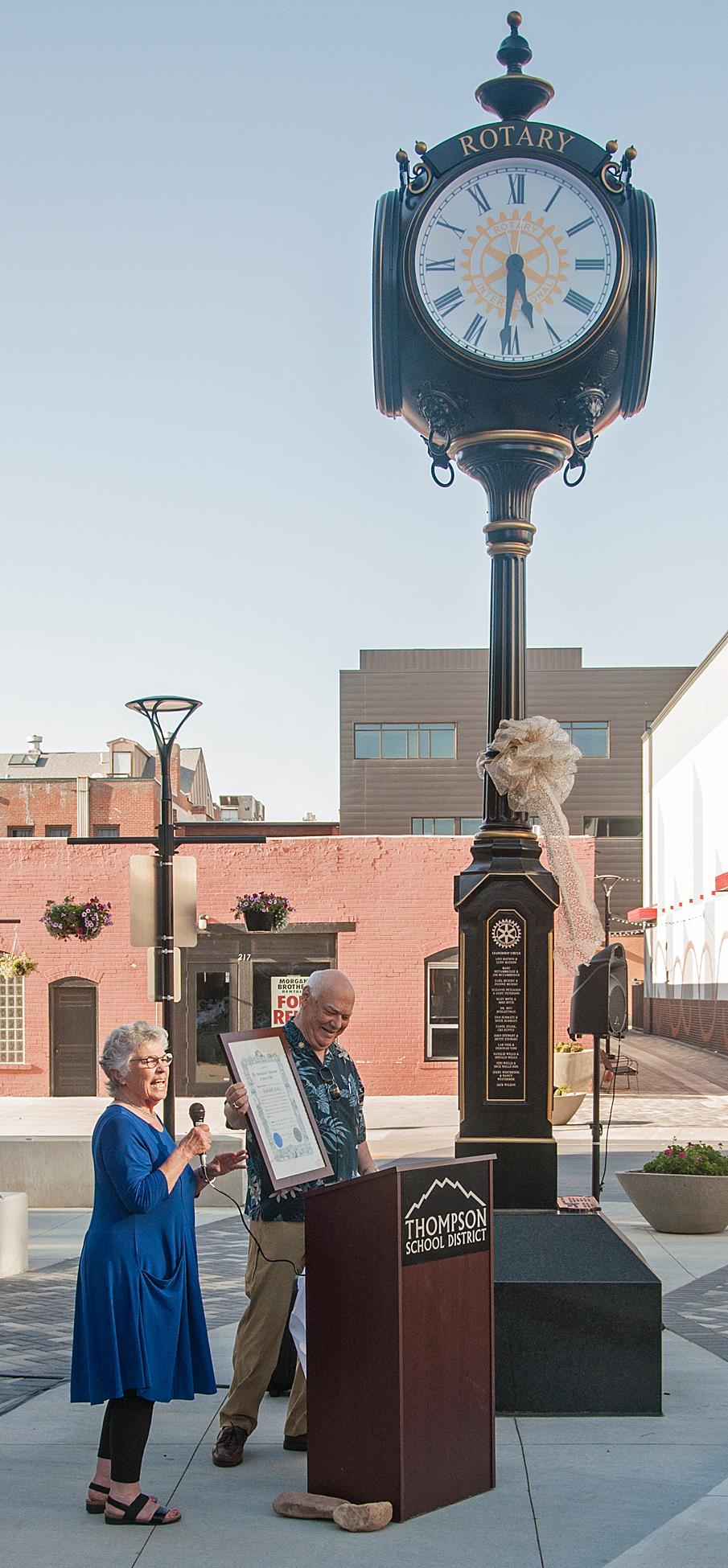 Rotary Clock Dedication and Picnic | Rotary Club of Loveland
