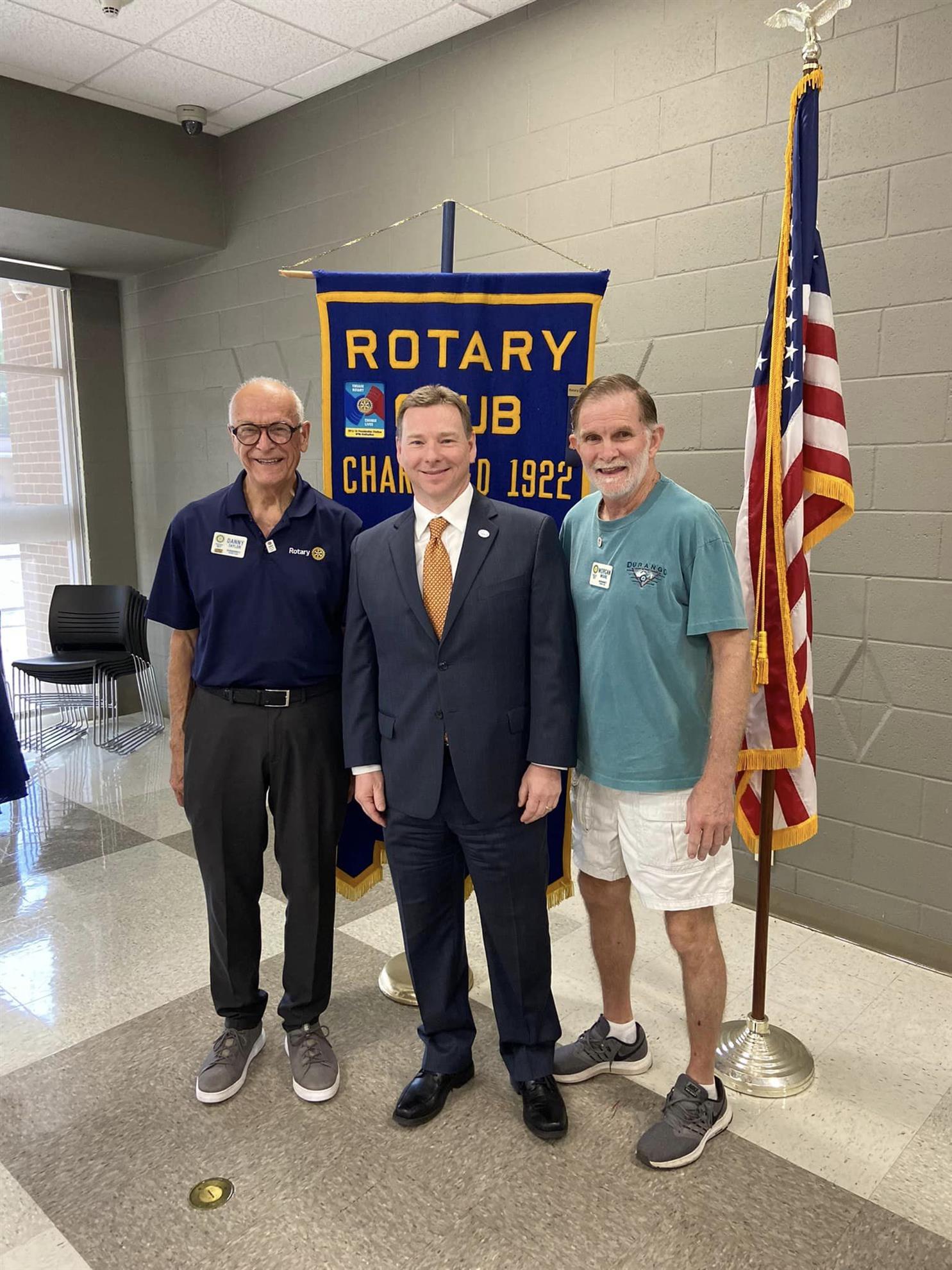 Darron Leiker speaks at October 11th Meeting | Burkburnett Rotary Club