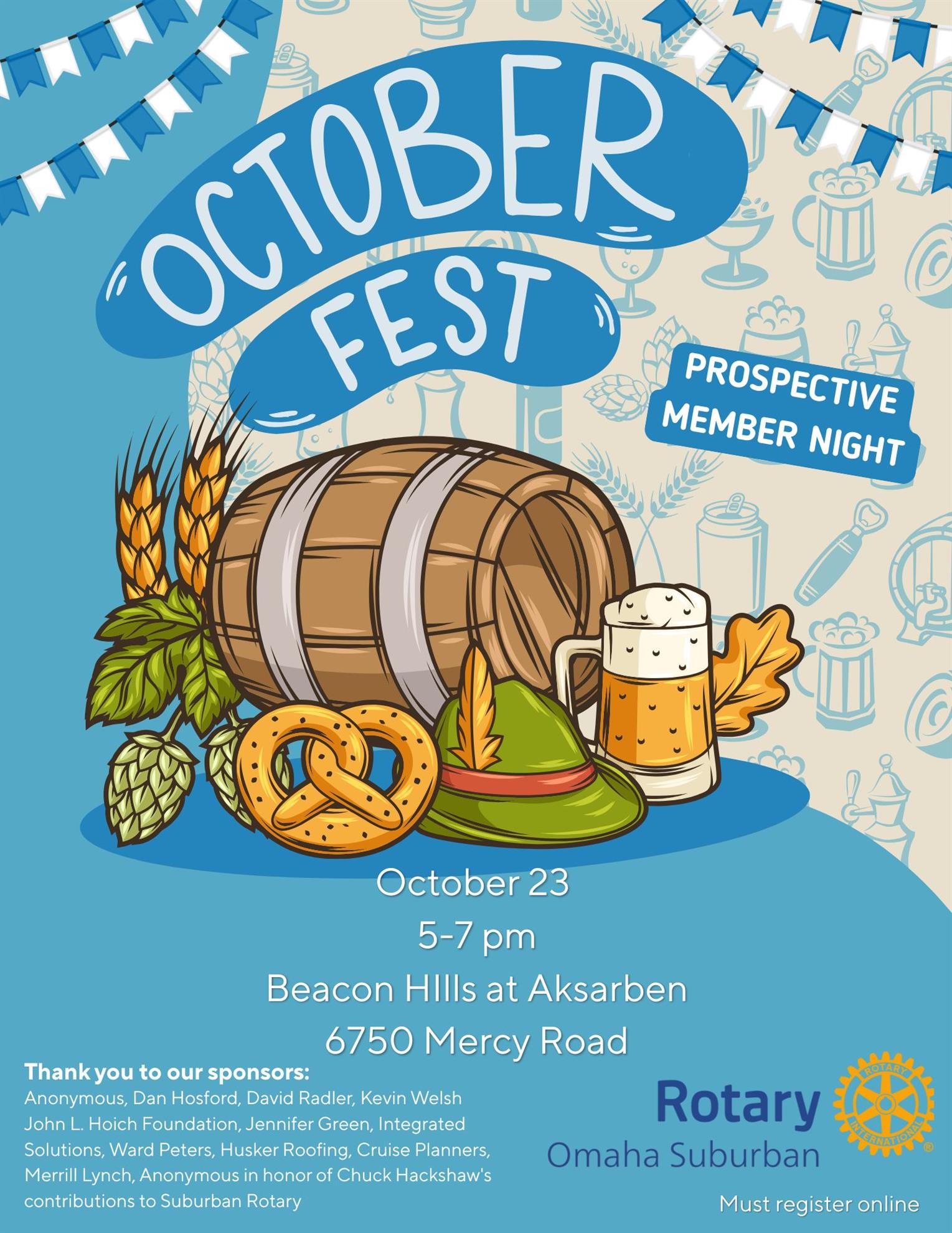 Octoberfest Prospective Member Event | Rotary Club of Omaha Suburban
