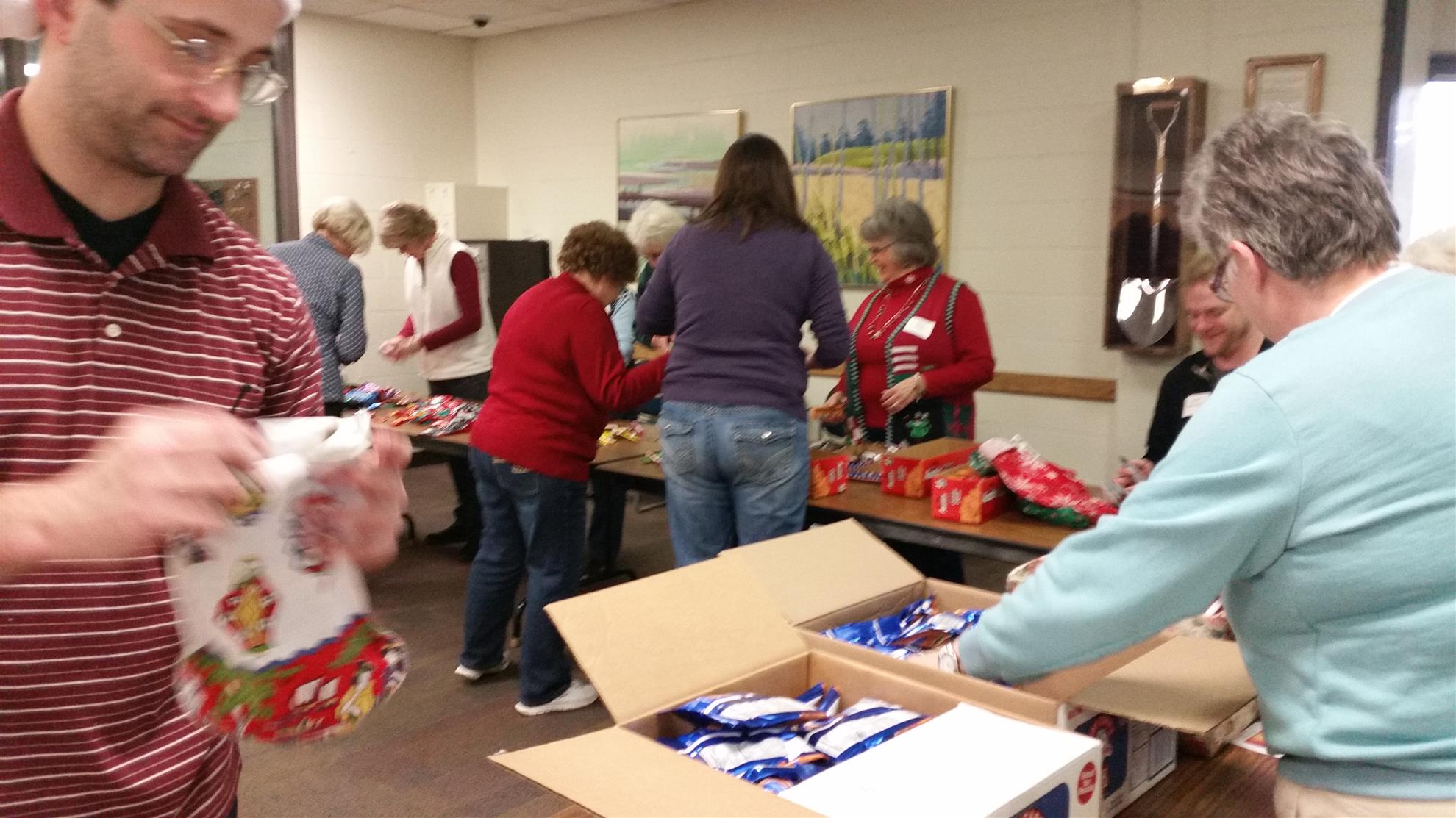 Stocking Stuffing | Rotary Club of Omaha Suburban