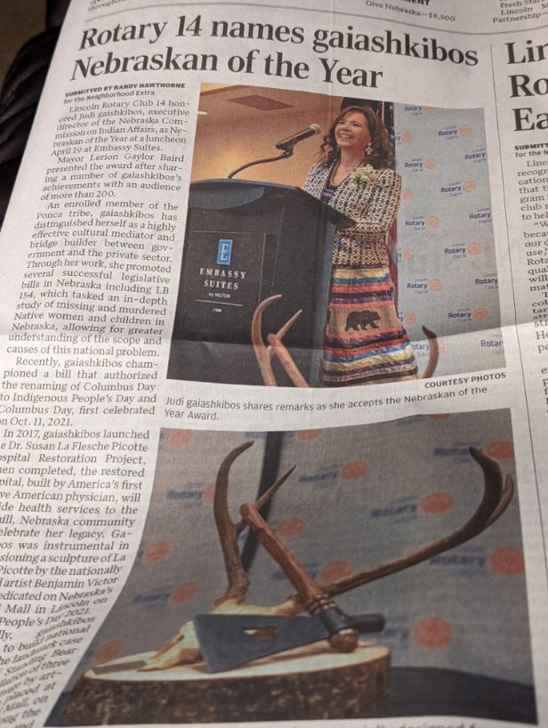 Nebraskan of the Year 2022 Press Release | Rotary Club of Lincoln #14