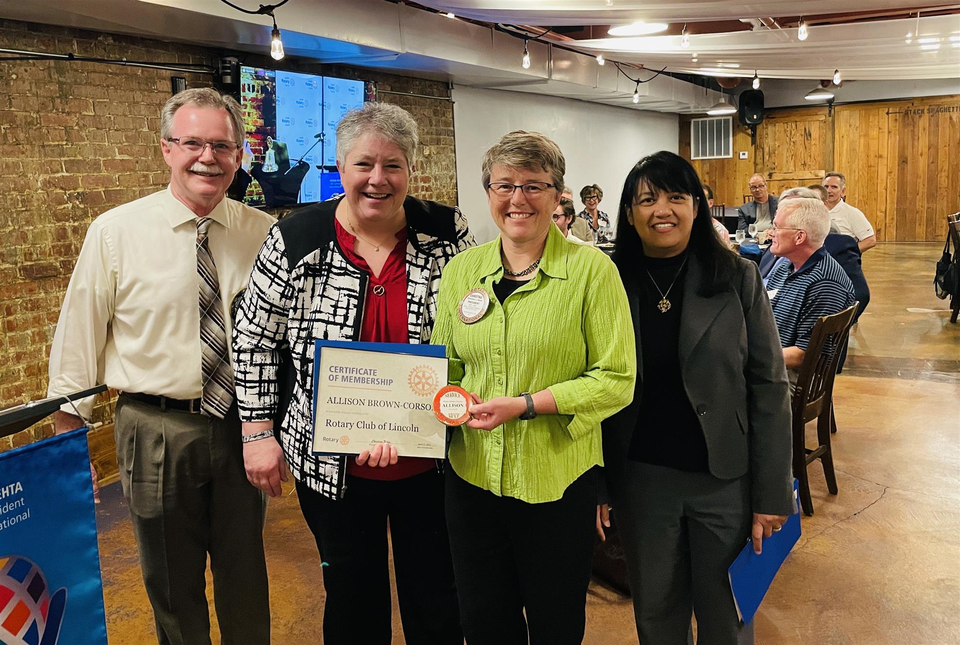 Welcome New Member Allison Brown Corson! | Rotary Club of Lincoln #14