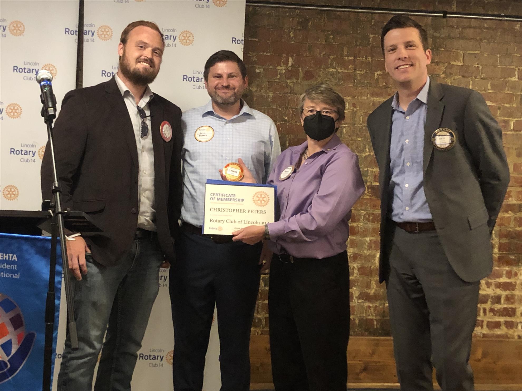 Welcome New Rotarian Chris Peters | Rotary Club of Lincoln #14