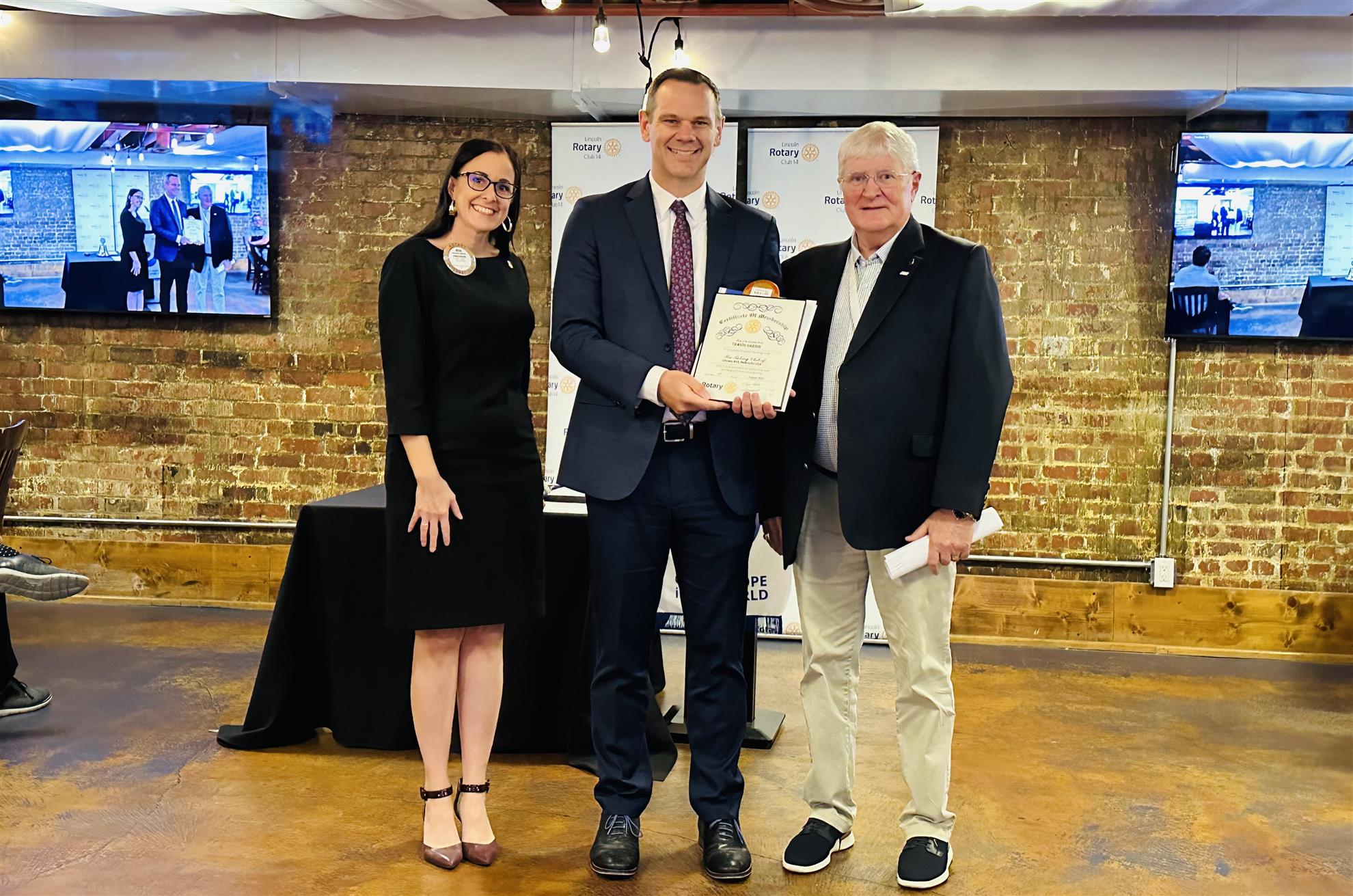 Welcome Transfer Rotarian Travis Gregg | Rotary Club of Lincoln #14