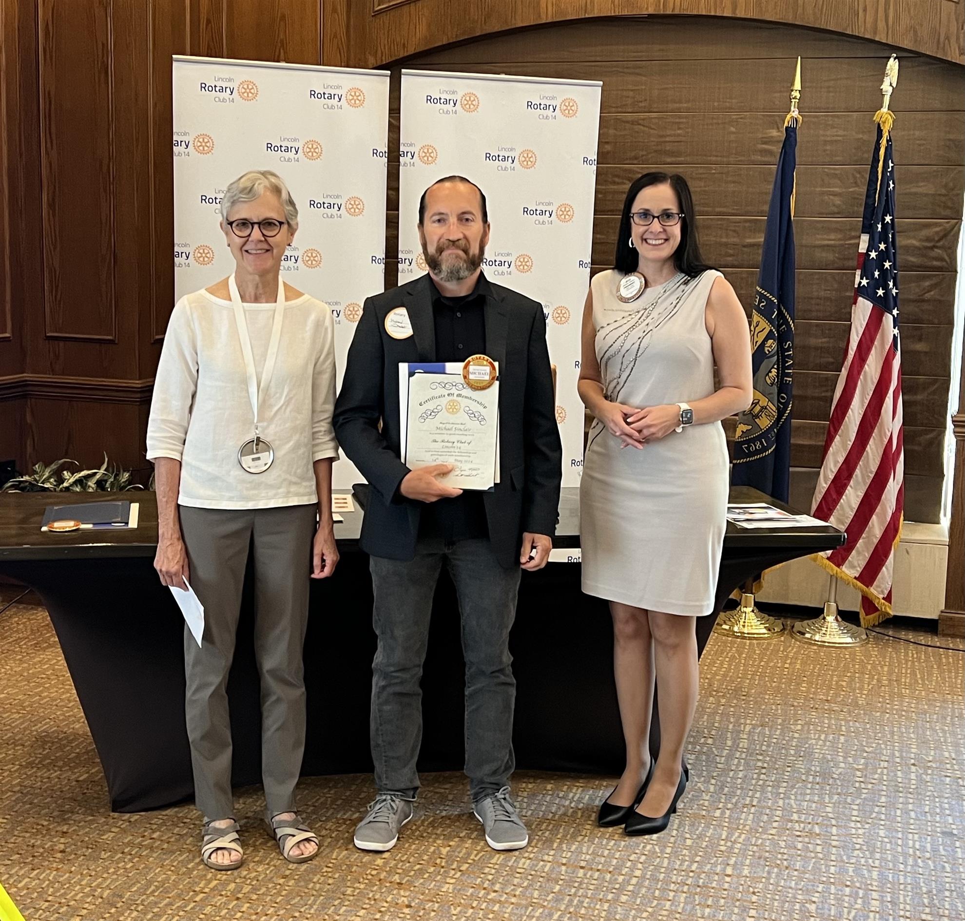 Welcome New Members: Michael Sinclair and Chrissy Stege | Rotary Club ...