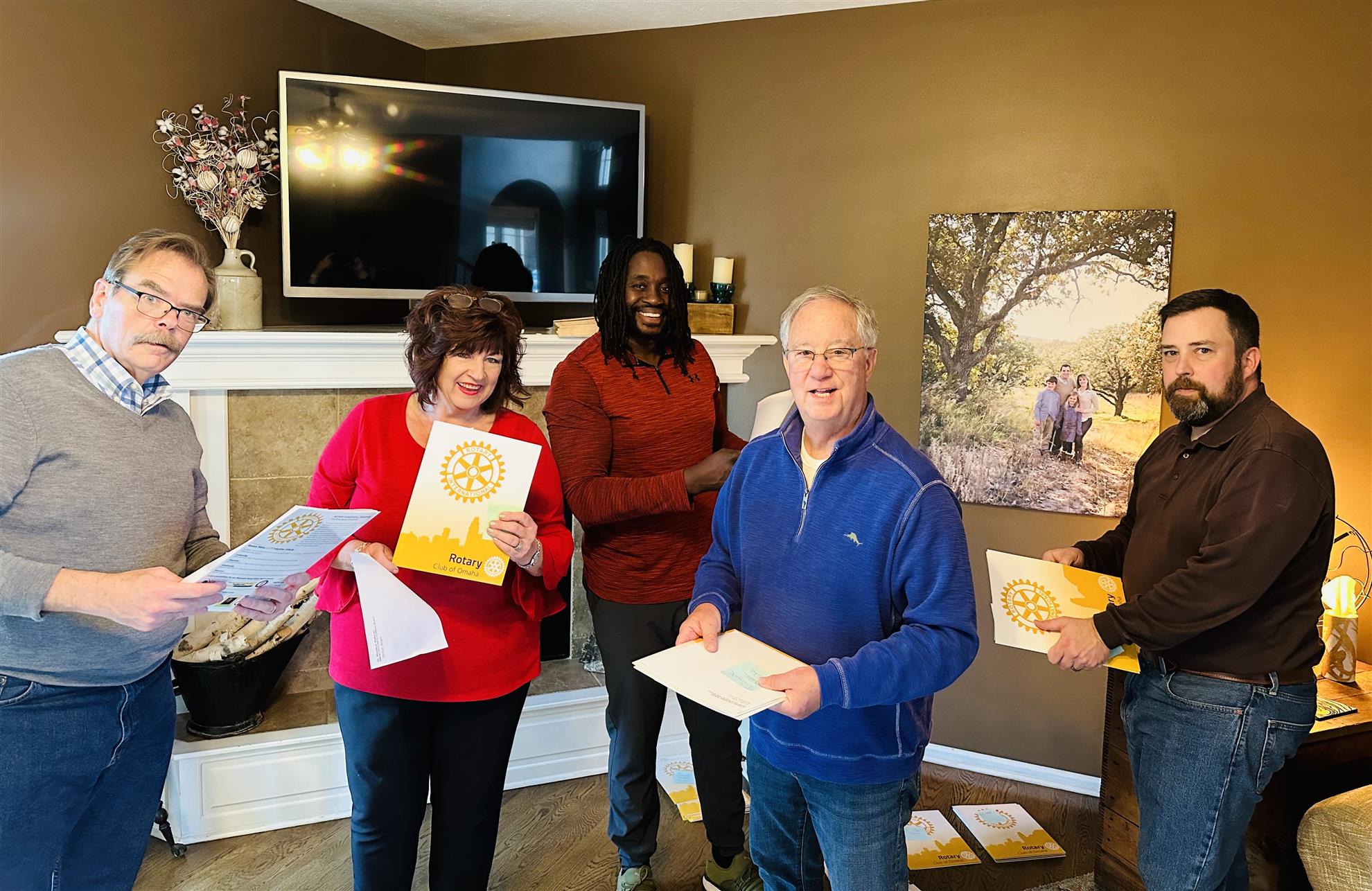 Honor Roll Stuffing Party was Fun | Rotary Club of Omaha (Downtown)