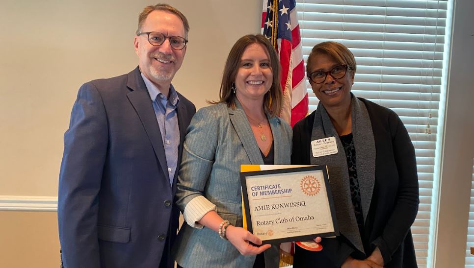 Welcome New Rotarian Amie Konwinski | Rotary Club of Omaha (Downtown)