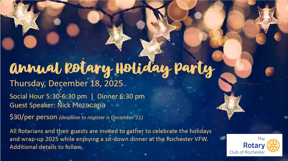 Rochester Rotary Annual Holiday Party | The Rotary Club of Rochester