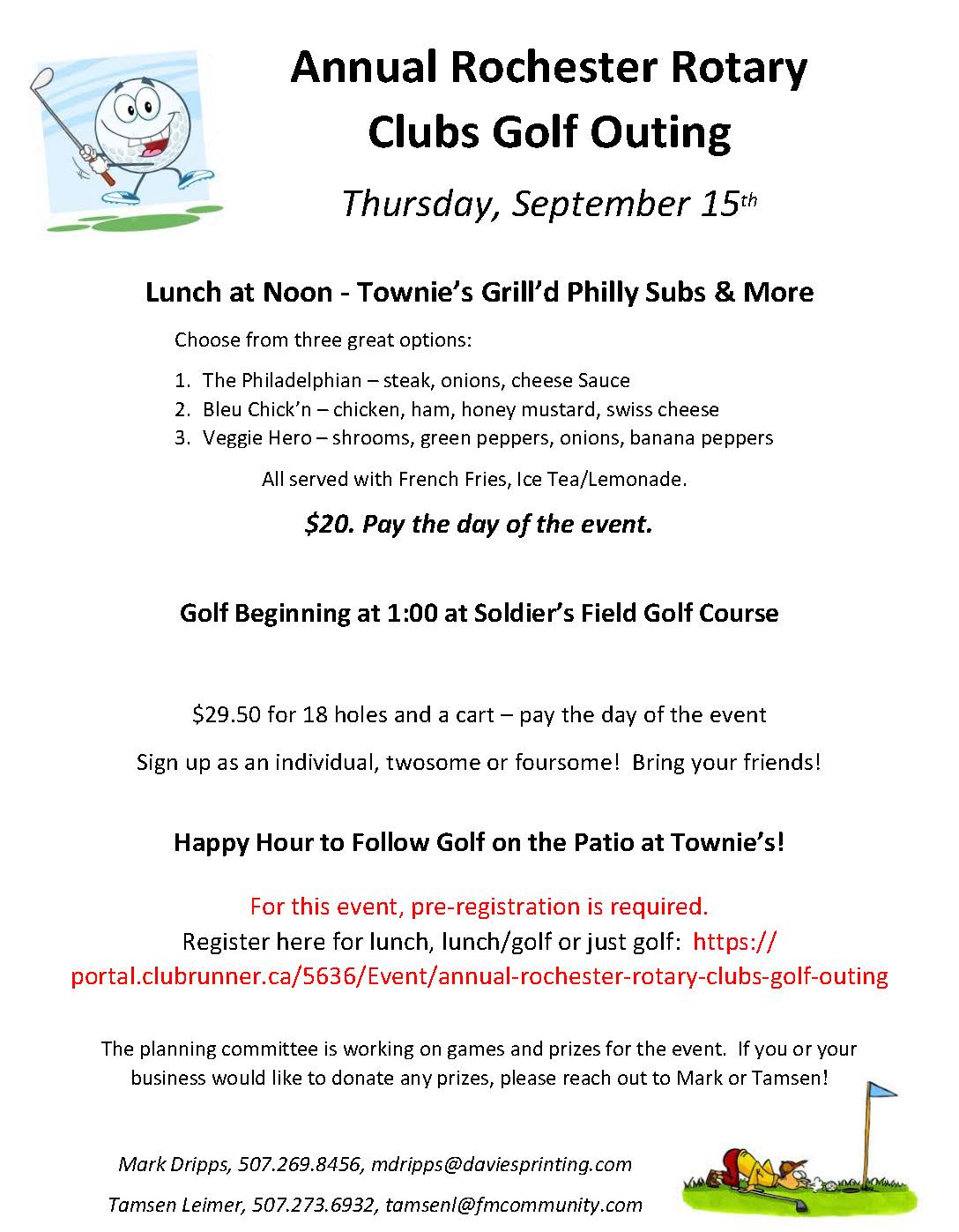 SEPTEMBER ROTARY PROGRAMS, MEETINGS & VOLUNTEER ENGAGEMENT ...