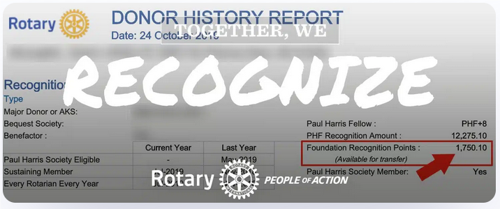Checking your Rotary Foundation donations and Paul Harris points | The ...