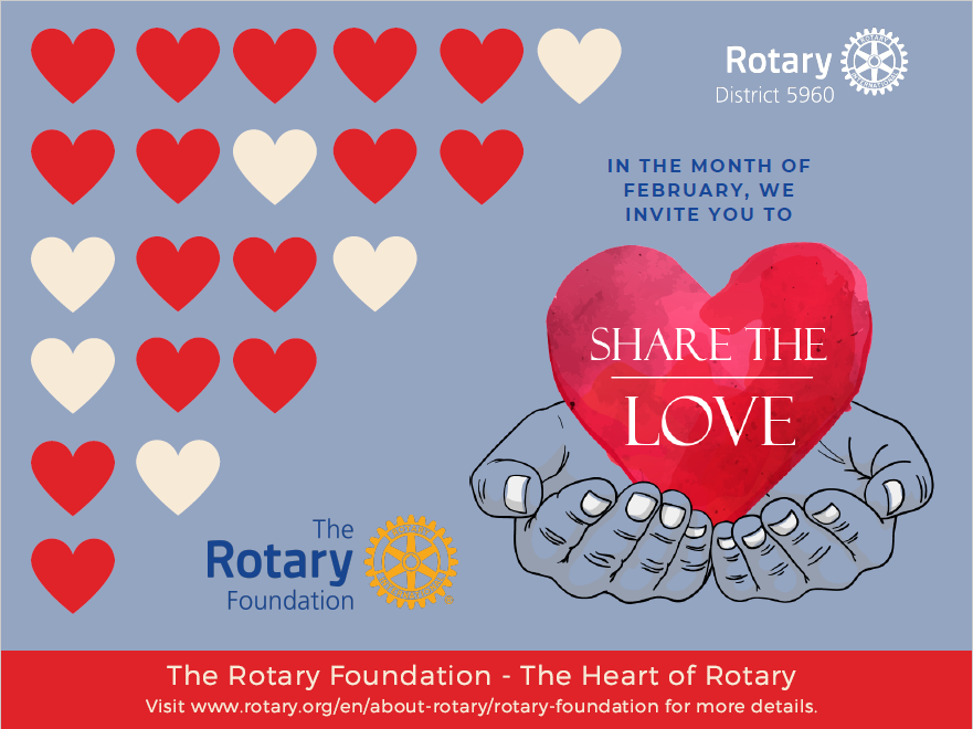 Rotarians Let S Share The Love The Rotary Club Of Rochester