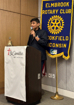 Welcome Raghav | Rotary Club of Elmbrook (Brookfield)