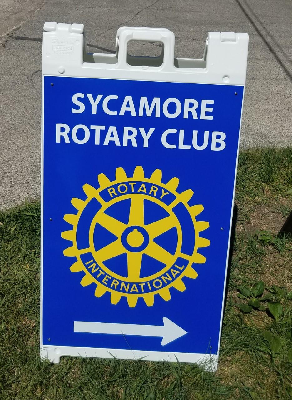 Sycamore Rotary makes its mark with new sign | Rotary Club of Sycamore