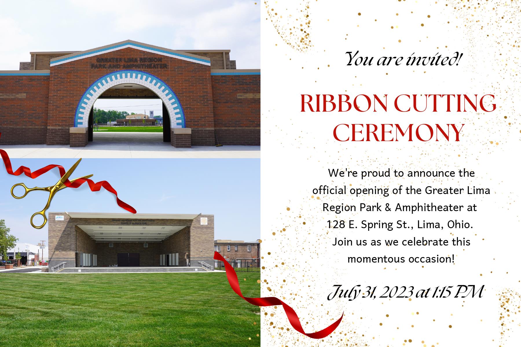 Amphitheater Ribbon Cutting | Rotary Club of Lima