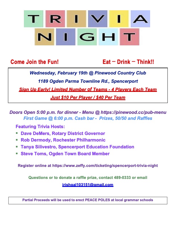 Home Page | Rotary Club of Spencerport