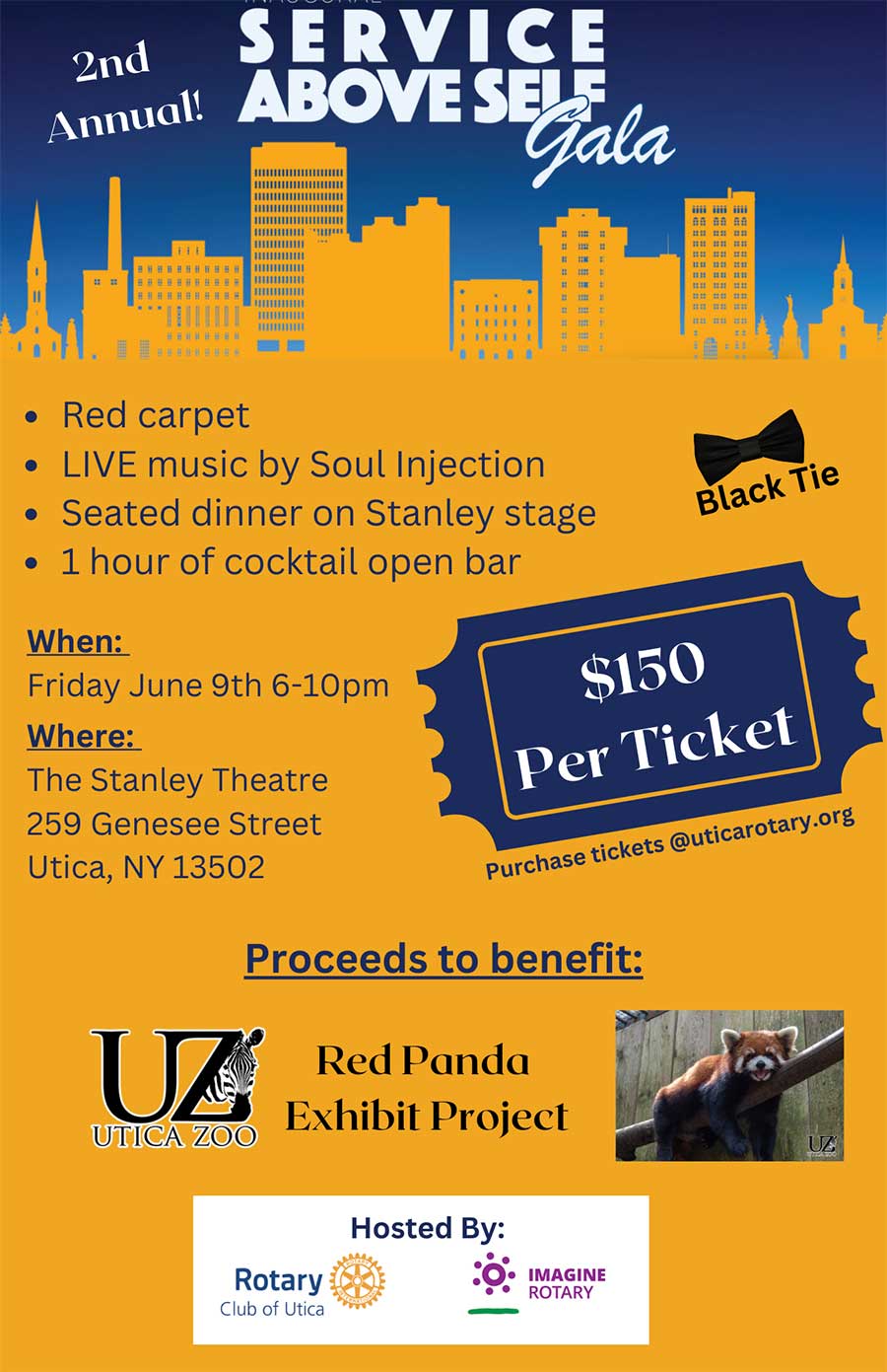 Service Above Self Gala | Rotary Club of Utica