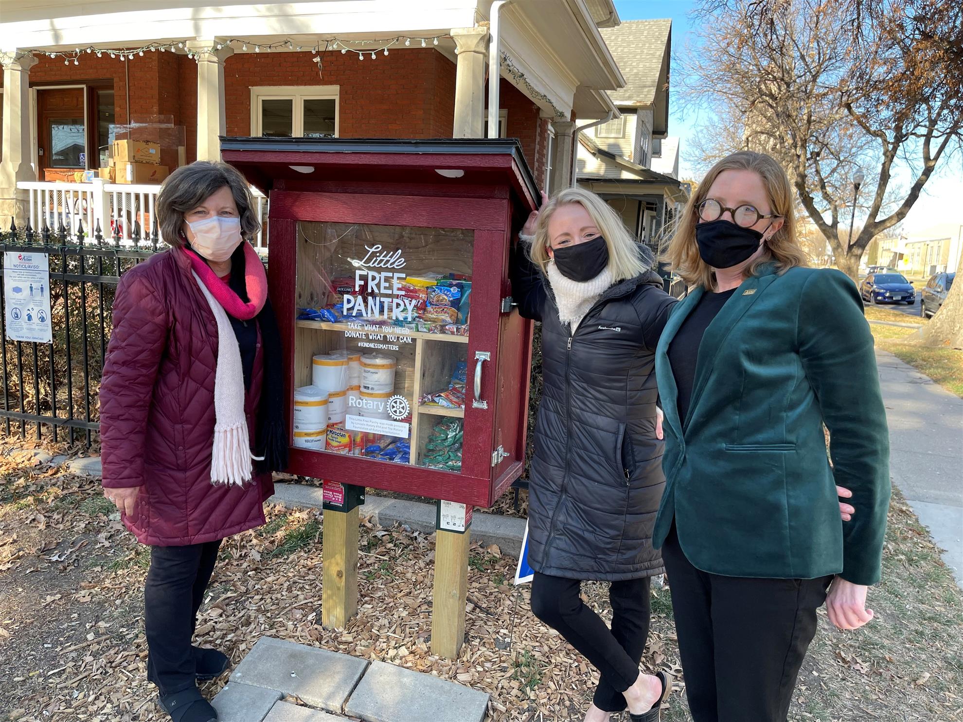 Lincoln South Rotary Club Stocks Little Free Pantry | Rotary Club of ...