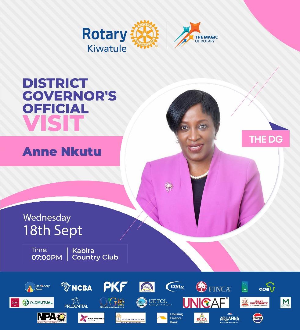 The much anticipated District Governor's official visit is finally here ...