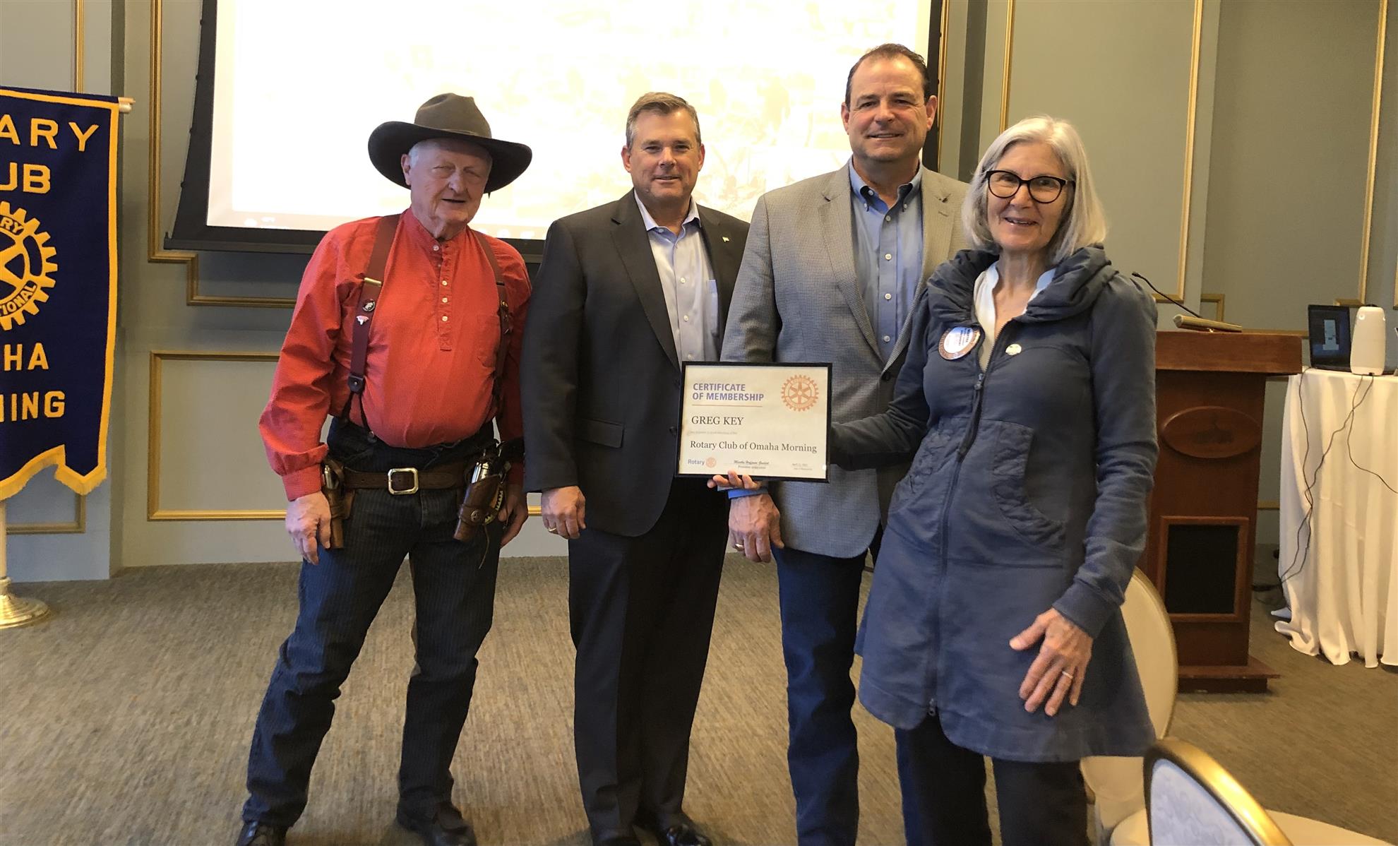 Welcome New Member Greg Key | Rotary Club of Omaha Morning