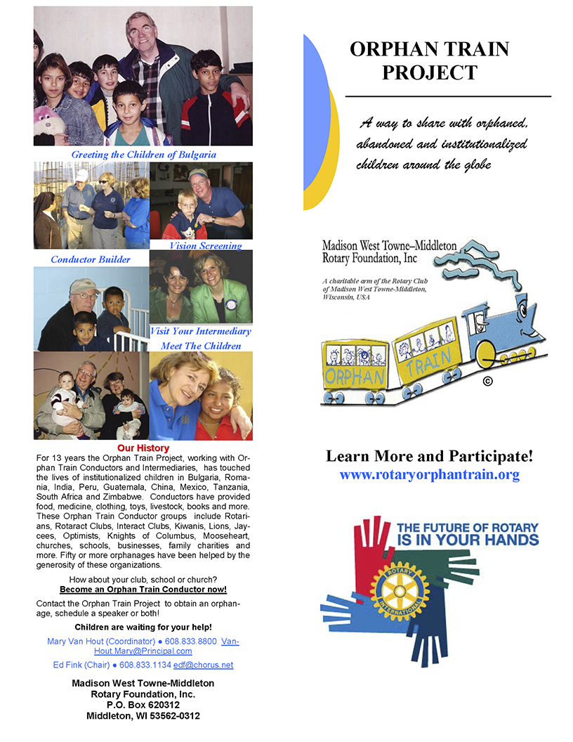 Orphan Train | Rotary Club of Madison West Middleton of Wisconsin
