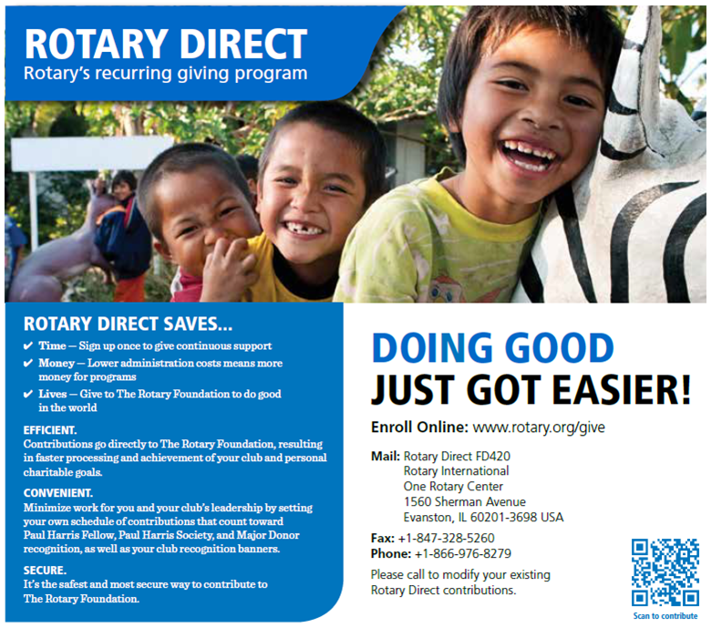 Rotary Direct - The Rotary Foundation | Rotary Club of Madison West ...