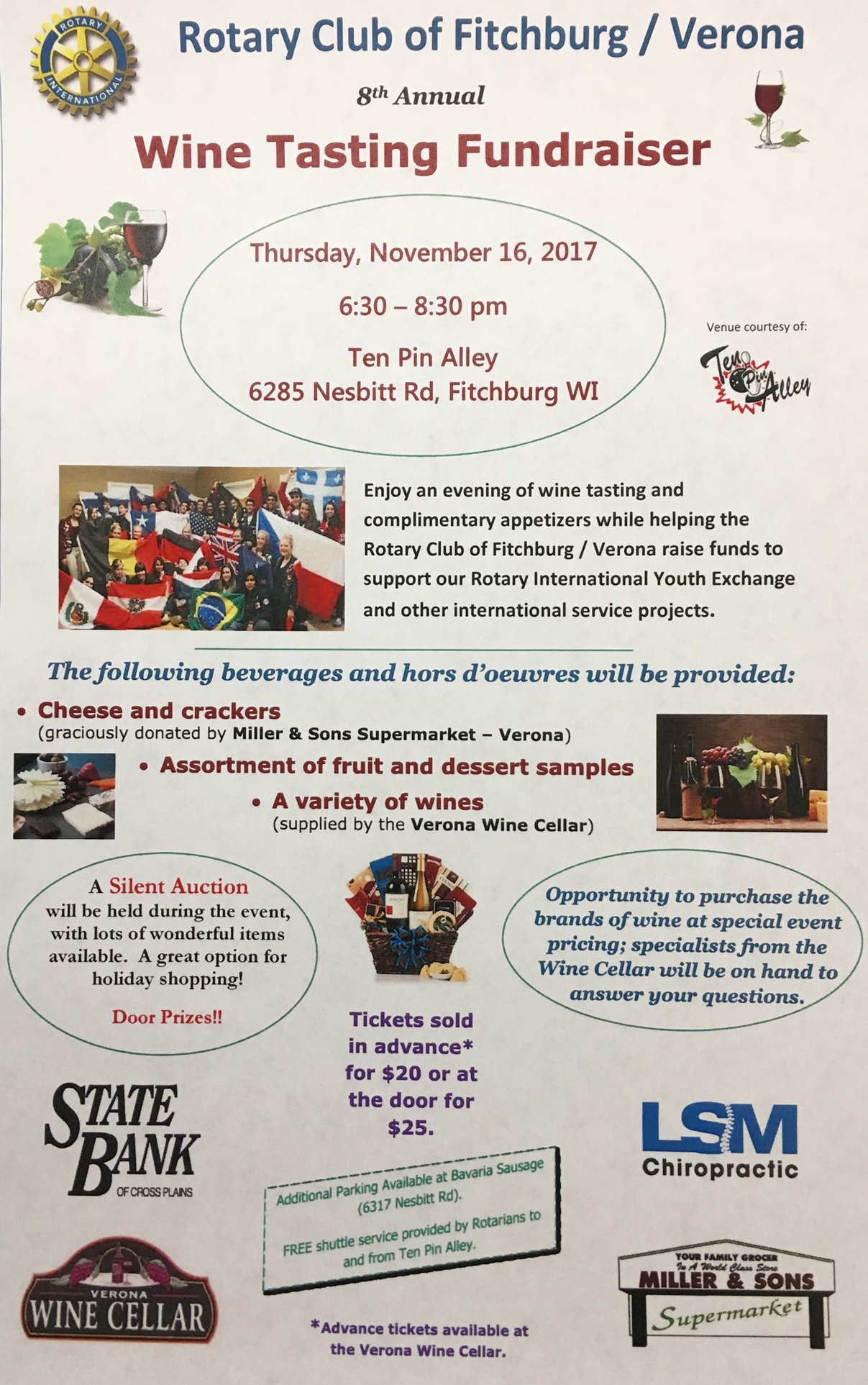 Wine Tasting Fundraiser | Rotary Club of Madison West Middleton
