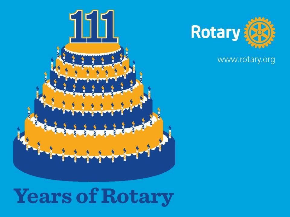On Tuesday, February 23, Rotary is celebrating 111 years of "Doing Good ...