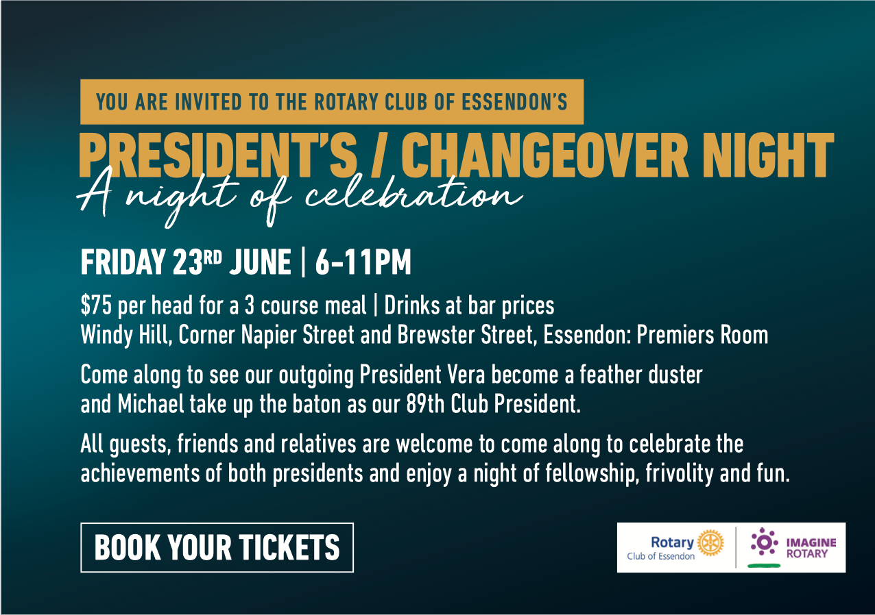 Presidents Night Advert2023 | Rotary Club of Essendon