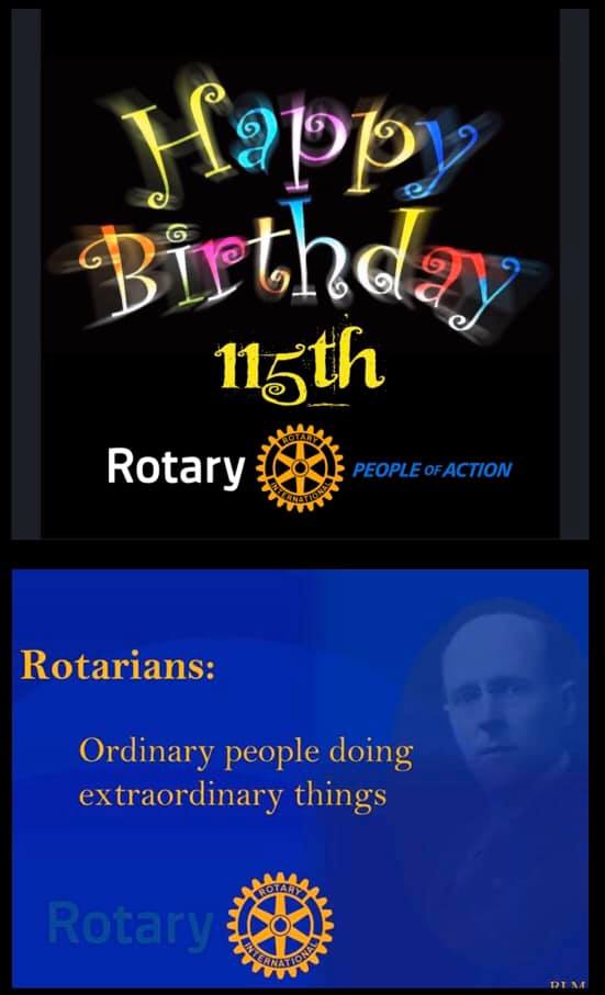 Happy Birthday Dear Rotary! | Rotary Club of Emmaus
