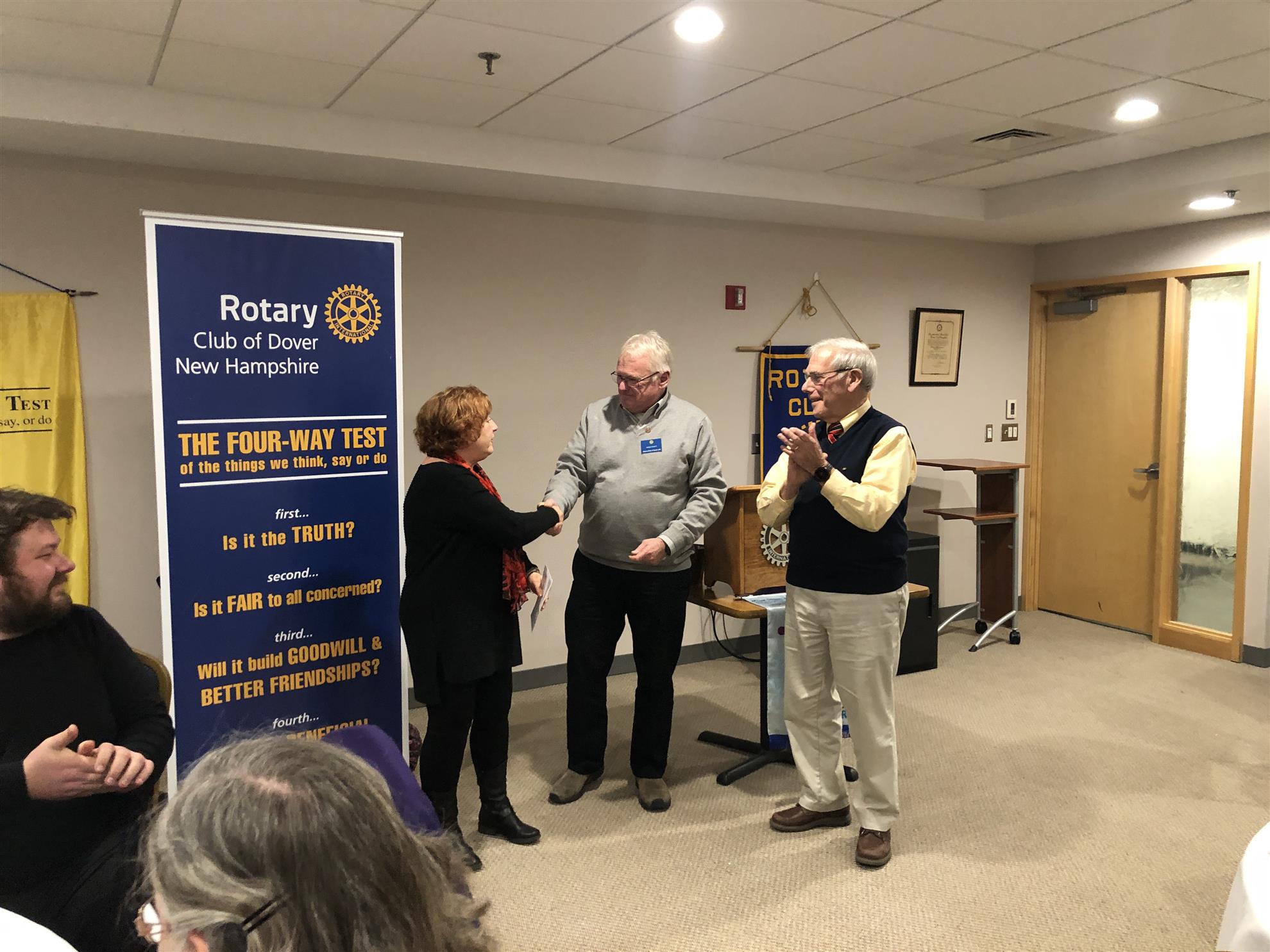 Rotary Club of Dover Donates to Garrison Players | Rotary Club of Dover