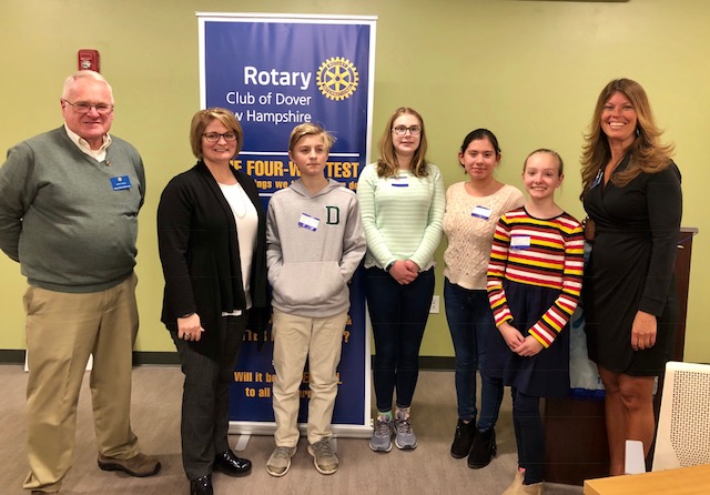 The Rotary Club of Dover honors the Dover Middle School - Students of ...