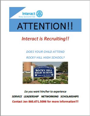 Interact Club | Rotary Club of Wethersfield/Rocky Hill