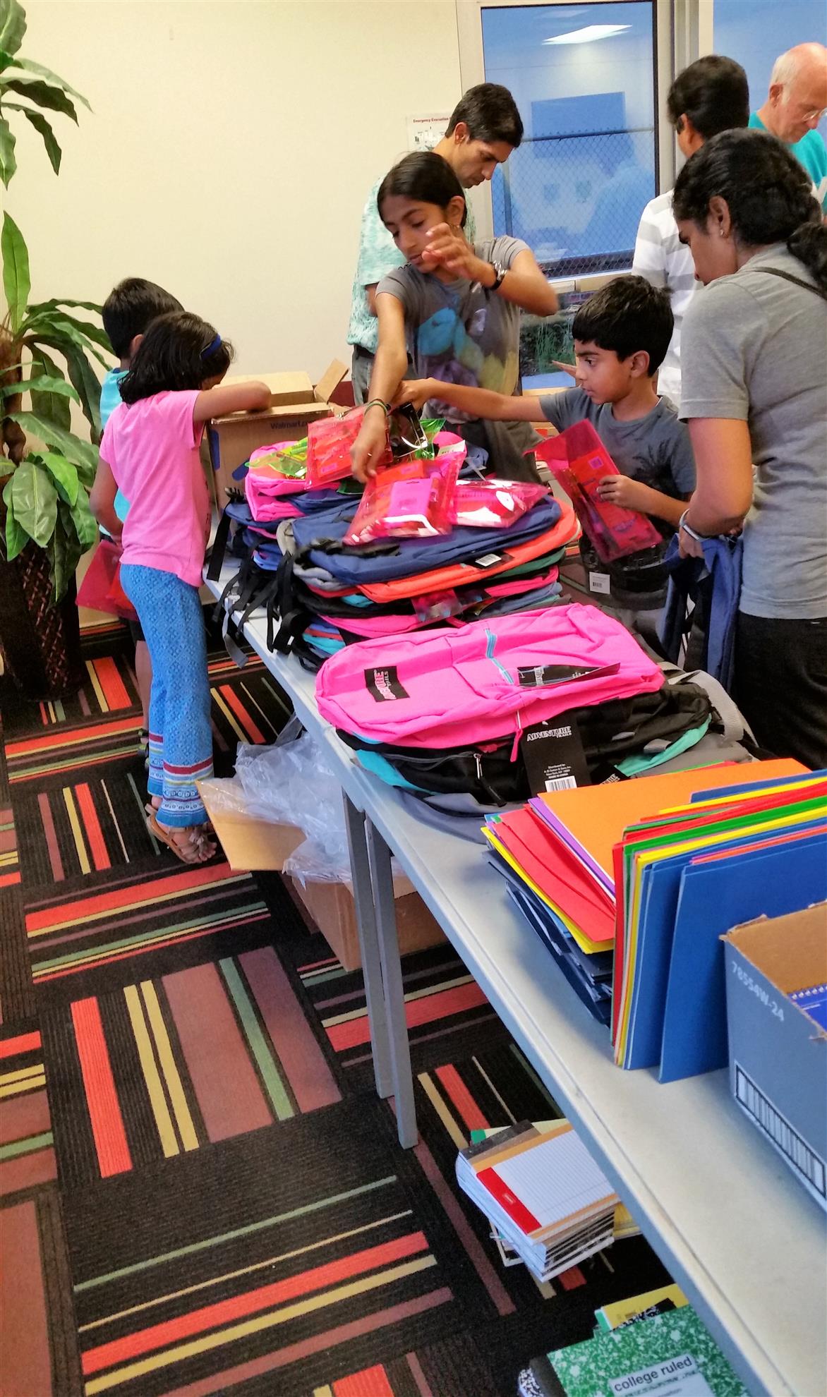 Project Day! Assemble Backpacks and School Supplies | Rotary Club of ...