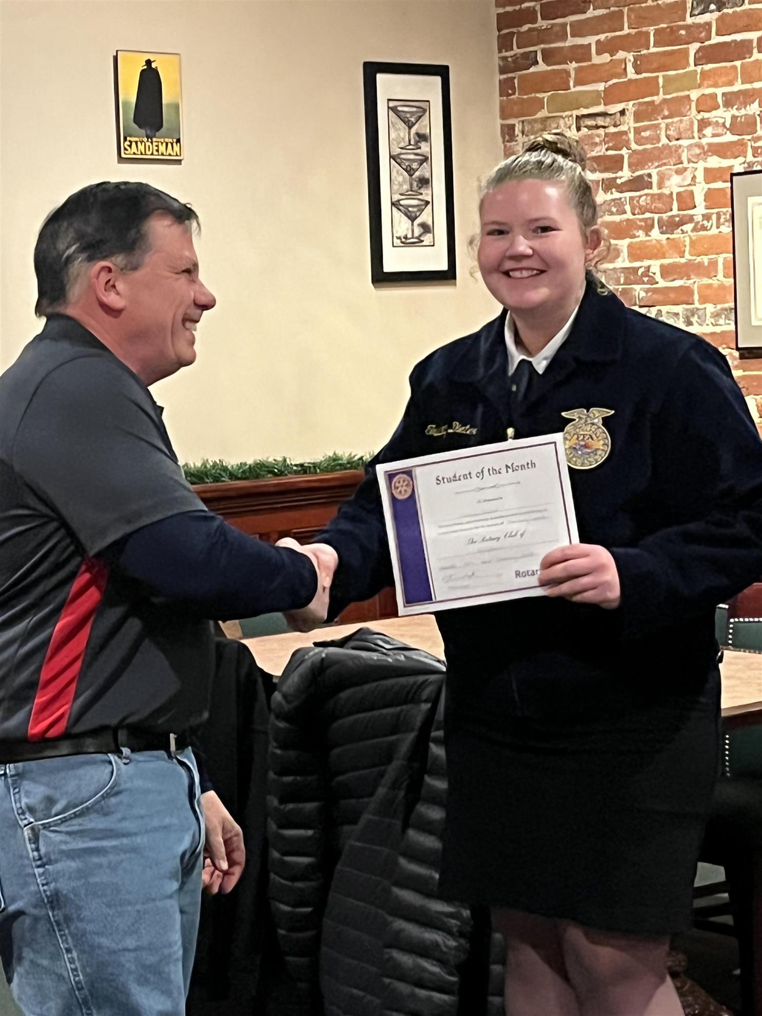 Student of the Month | Rotary Club of Kutztown