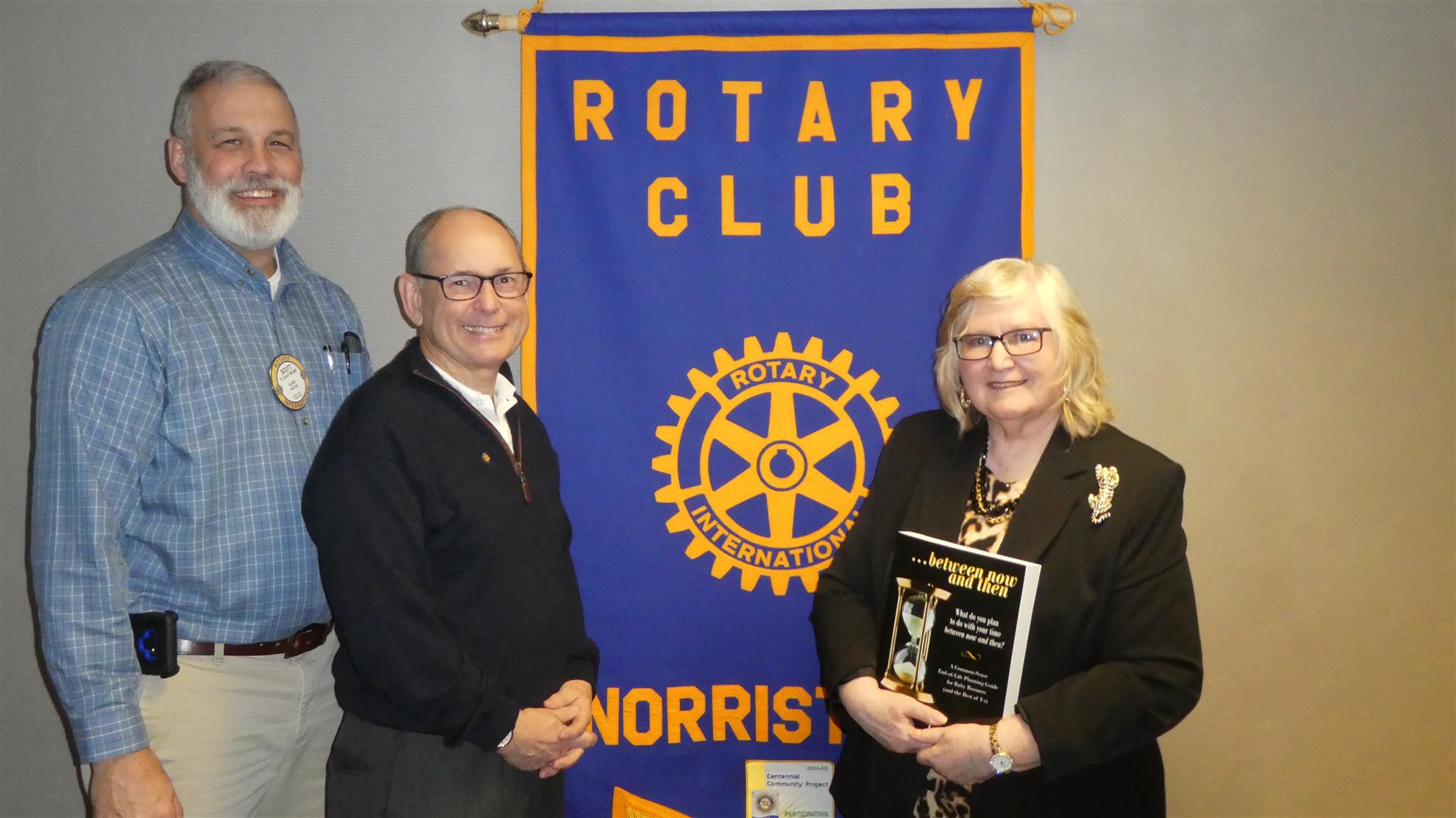 JEANNE HOFF- AUTHOR- "BETWEEN NOW AND THEN" | Rotary Club of Norristown