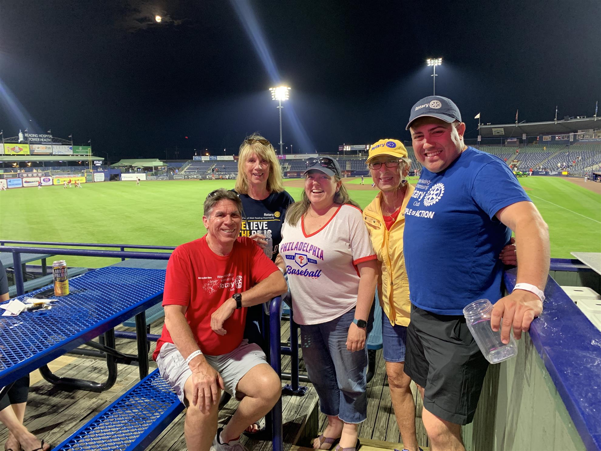 Area 3 and 4 Baseball Game at Reading Fightin Phils | Rotary Club of West Reading-Wyomissing