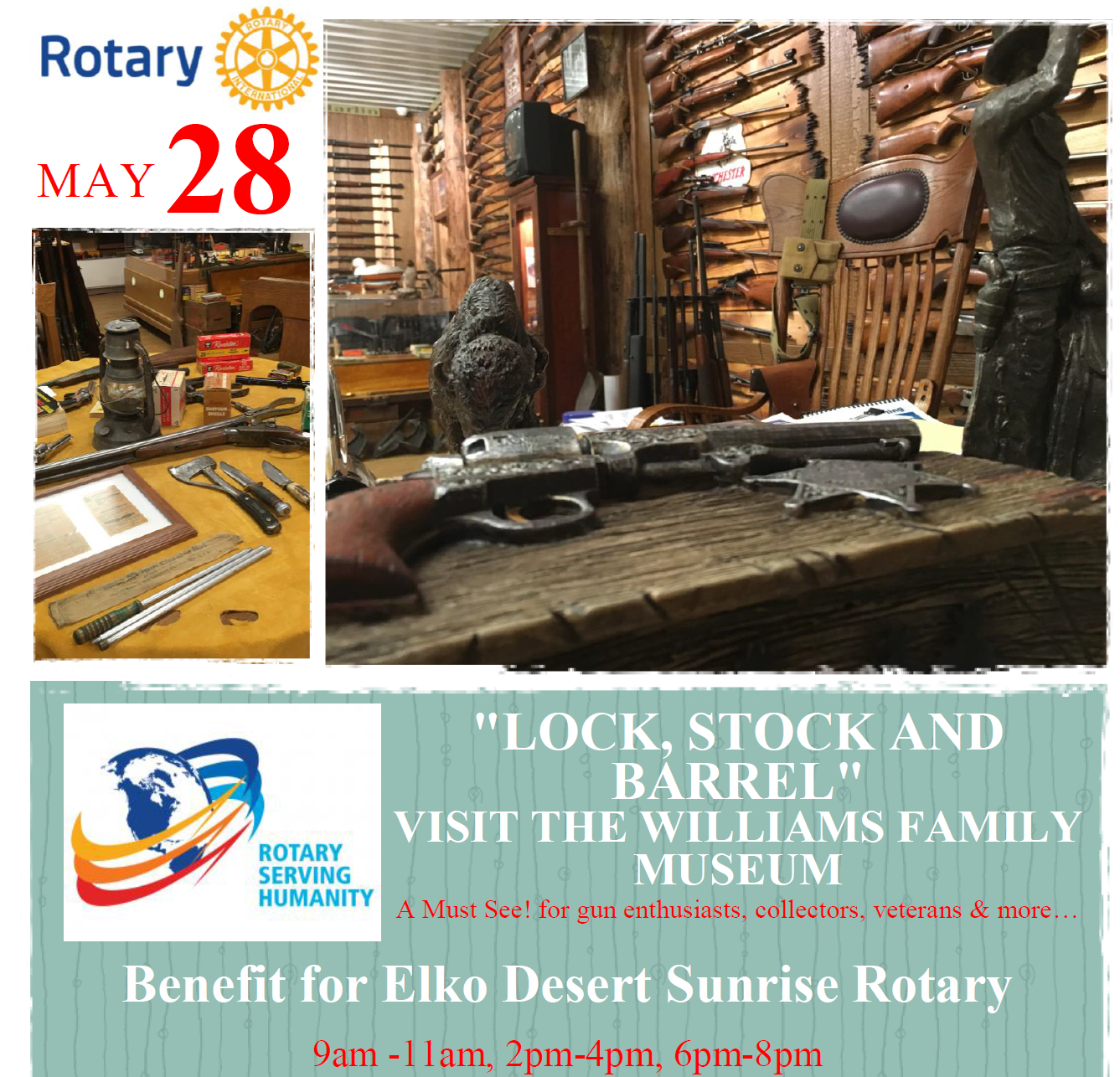 "LOCK, STOCK AND BARREL" THE WILLIAMS FAMILY MUSEUM TOUR | Rotary Club ...