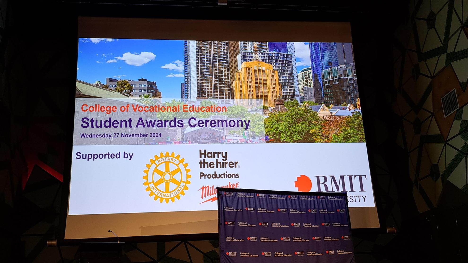 RMIT AND RCM IAN ANGUS VOCATIONAL EDUCATIONAL AWARDS PRESENTATION ...