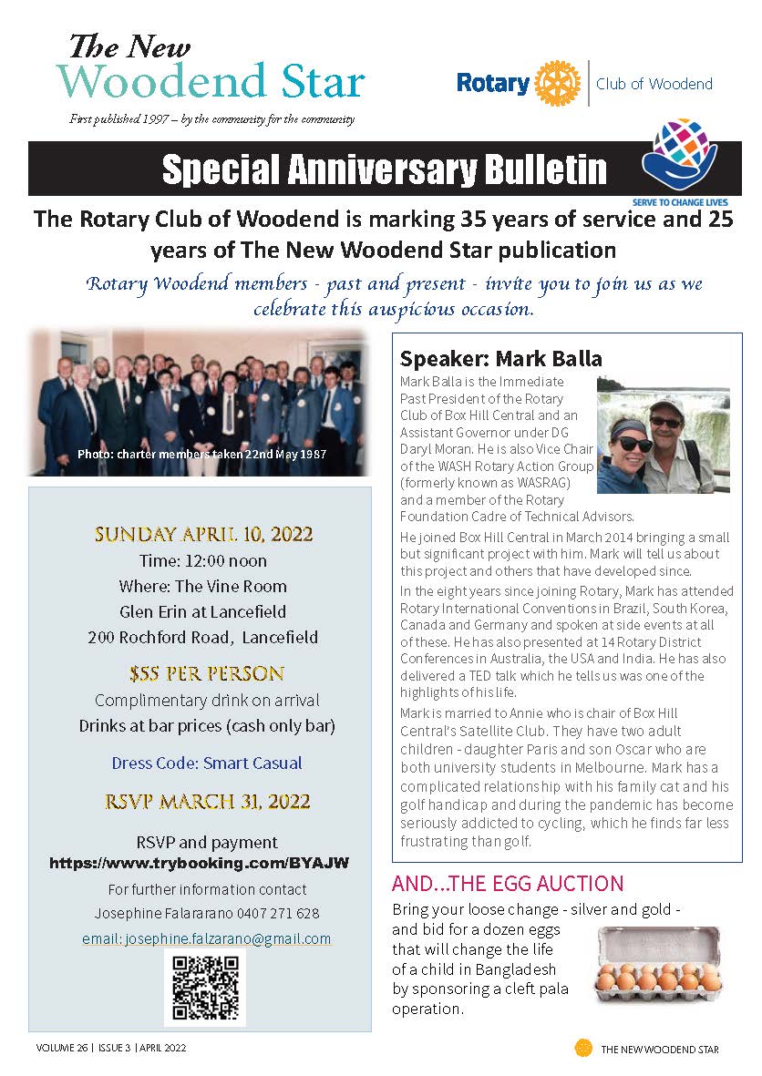 WOODEND INVITATION | Rotary Club of Central Melbourne