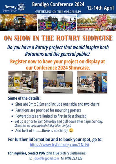 THE CONFERENCE SHOWCASE - YOU'RE INVITED! | Rotary Club of Central ...