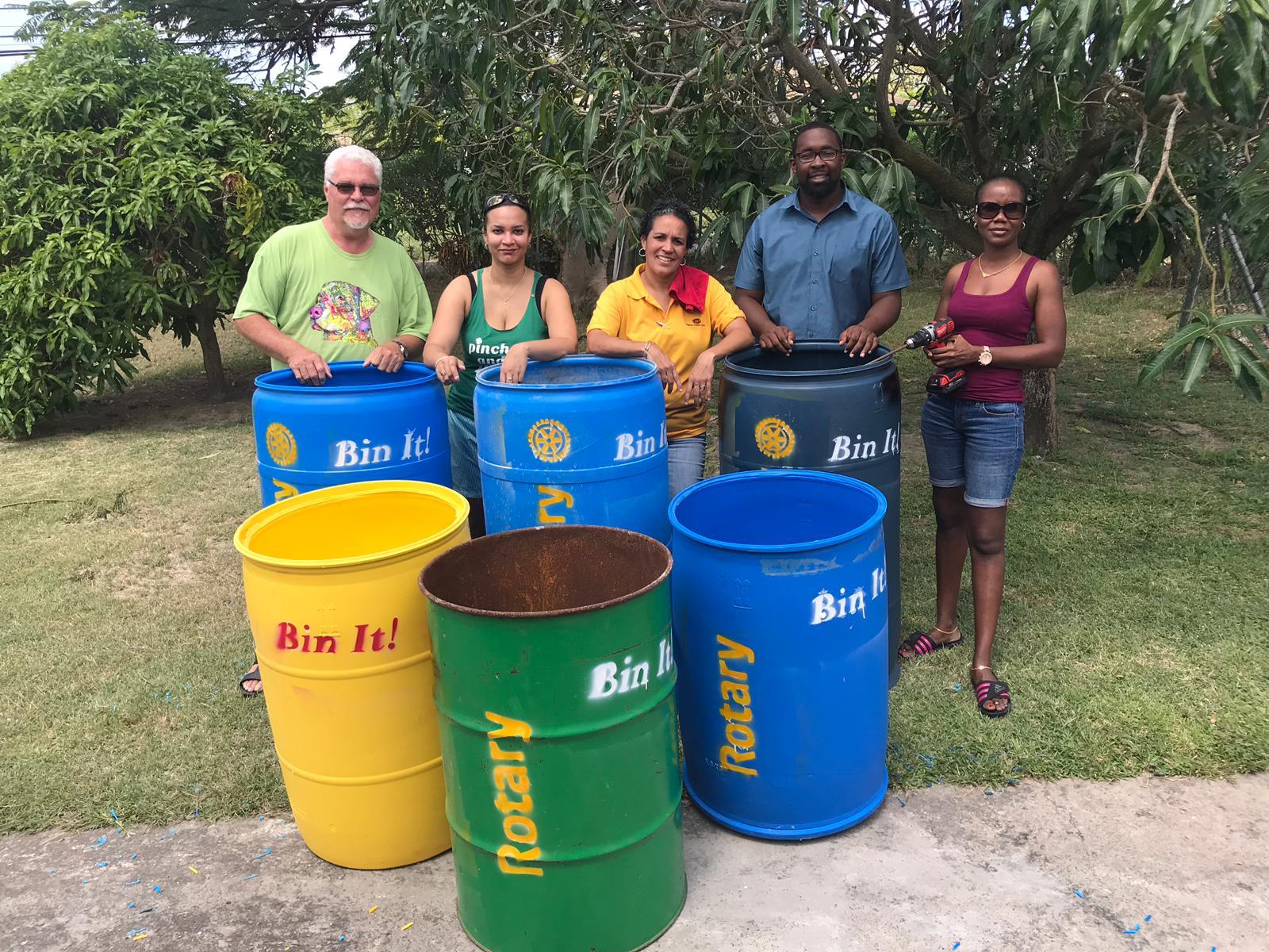 Garbage Disposal Bins Project | Rotary Club of Montserrat