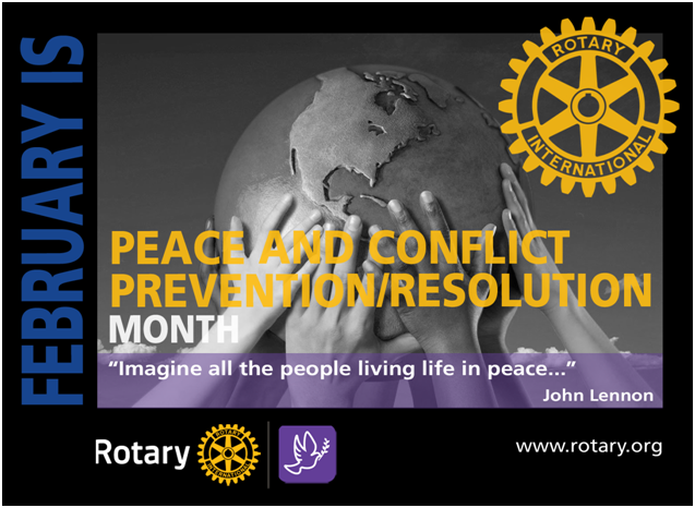 Peace and Conflict Prevention/Resolution Month | Rotary Club of ...