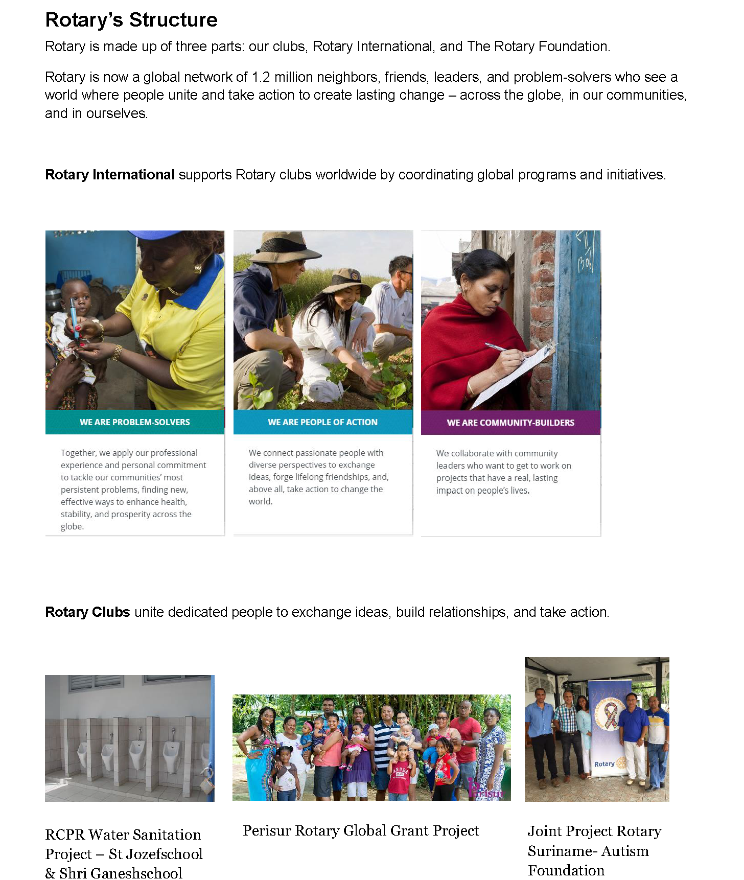 Rotary Structure | Rotary Club of Paramaribo Residence