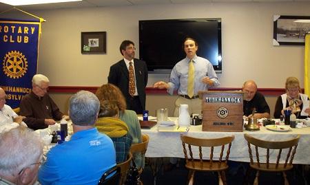 Aaron Hovan & Lucas Nardini Speak at Oct 25 Tunkhannock Rotary Meeting ...