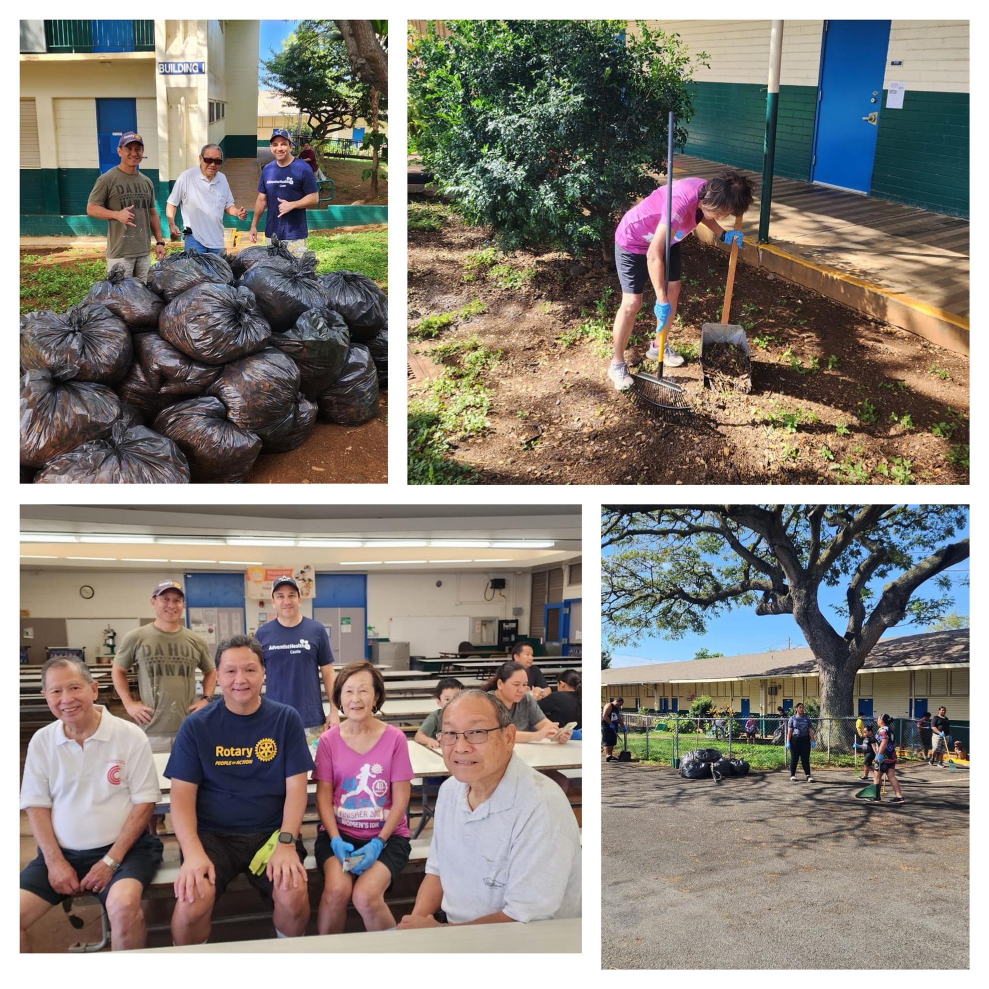 Fern Elementary school beautification day projects | Rotary Club of ...