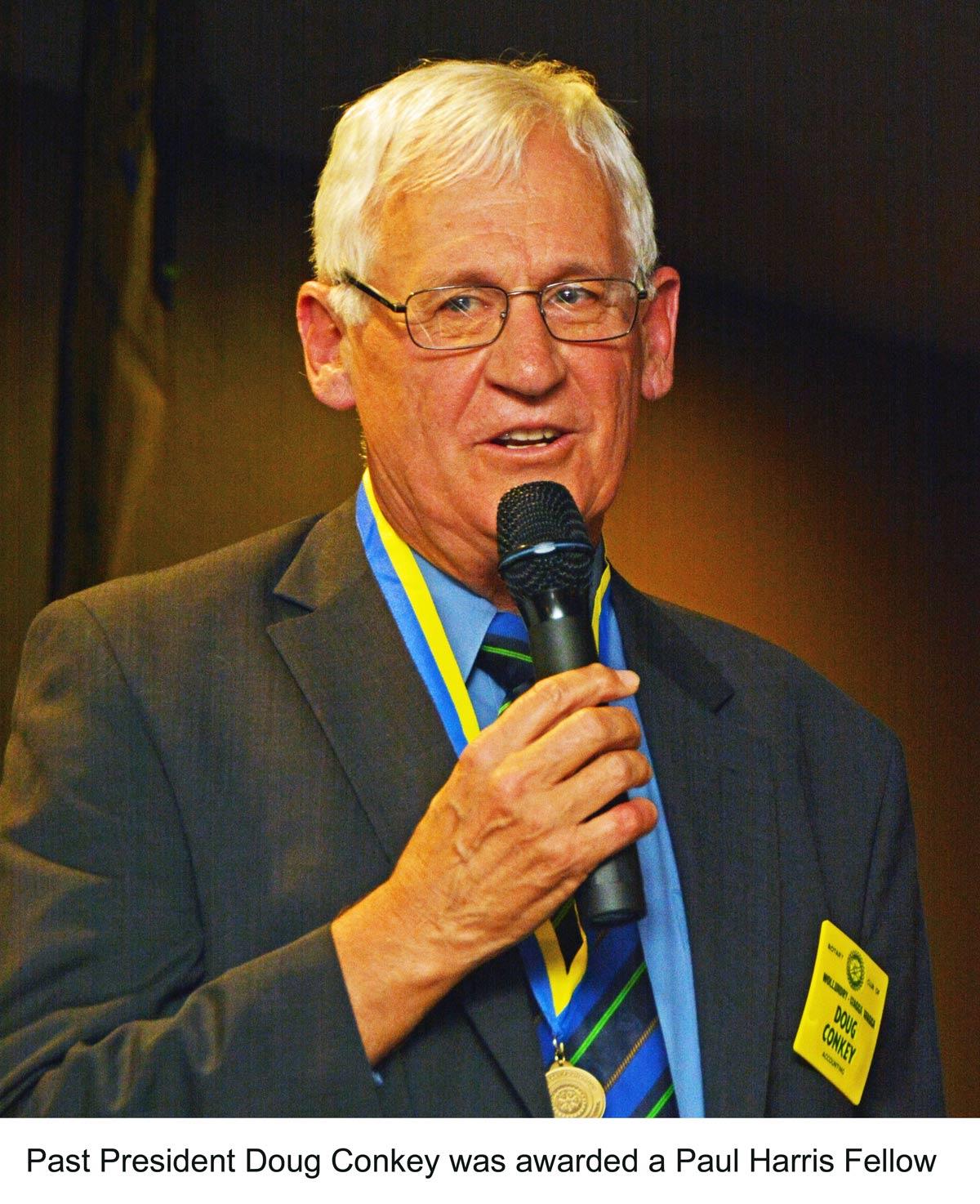 Doug Conkey Awarded Paul Harris Fellow | Rotary Club of Wollundry