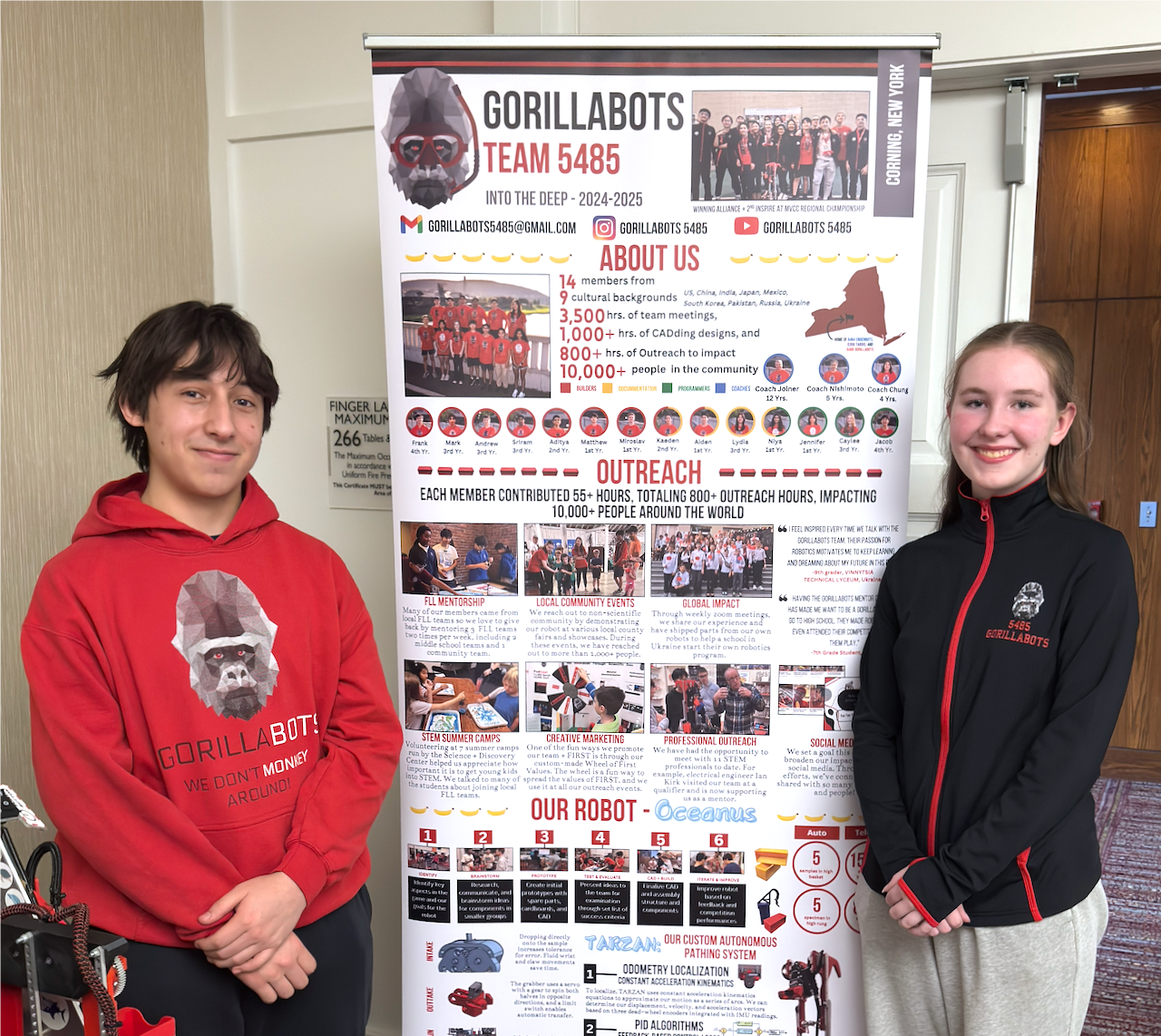 Corning Sponsors GorillaBots Team | Rotary Club of Corning