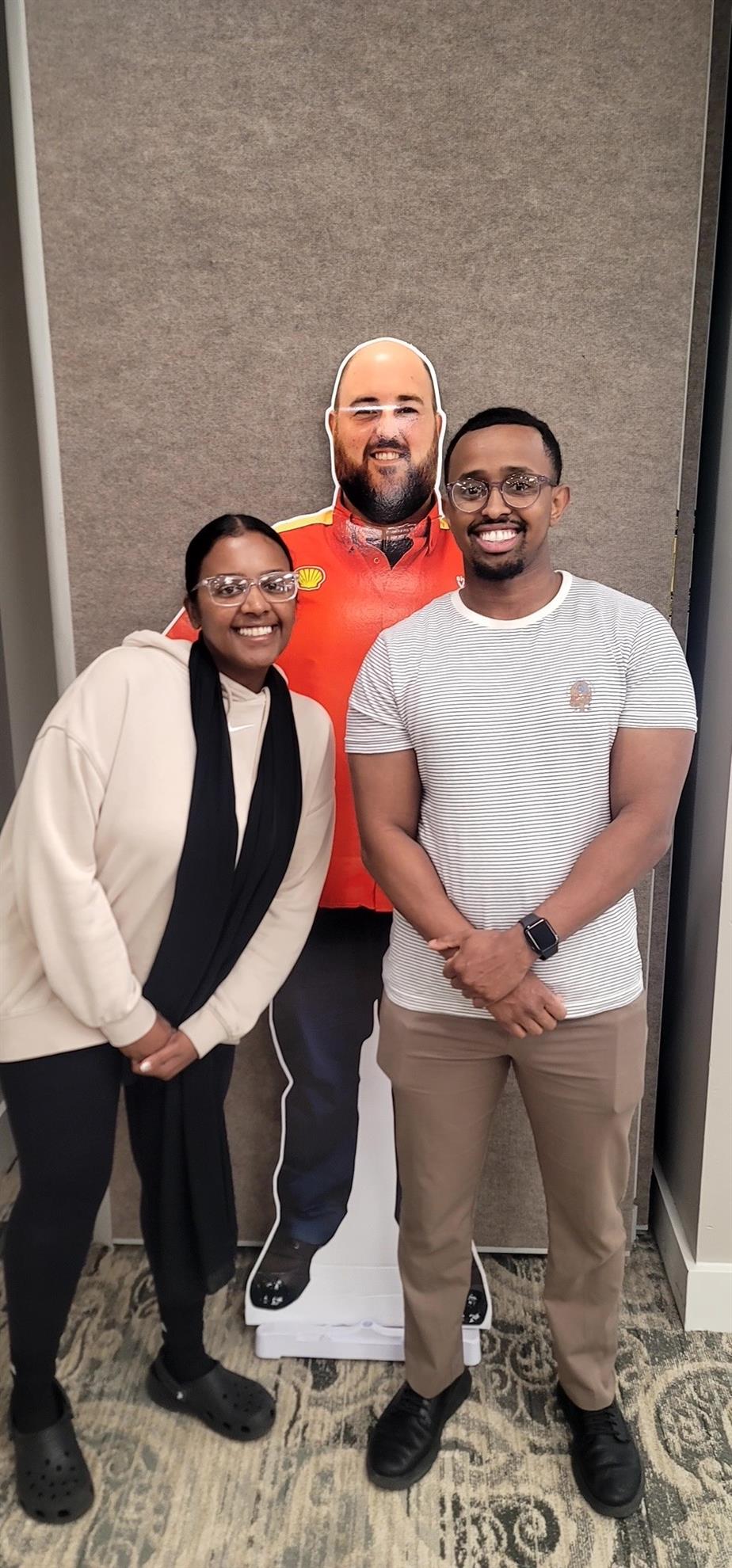 Steve Bock Welcomes Hala and Mahad | Rotary Club of Faribault
