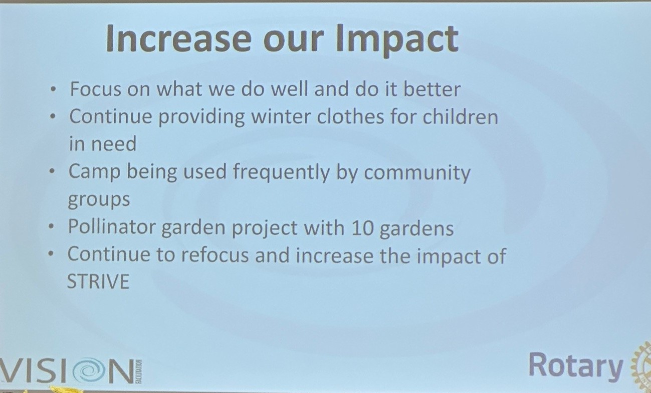Club Vision Statement Highlights 2025 | Rotary Club of Faribault