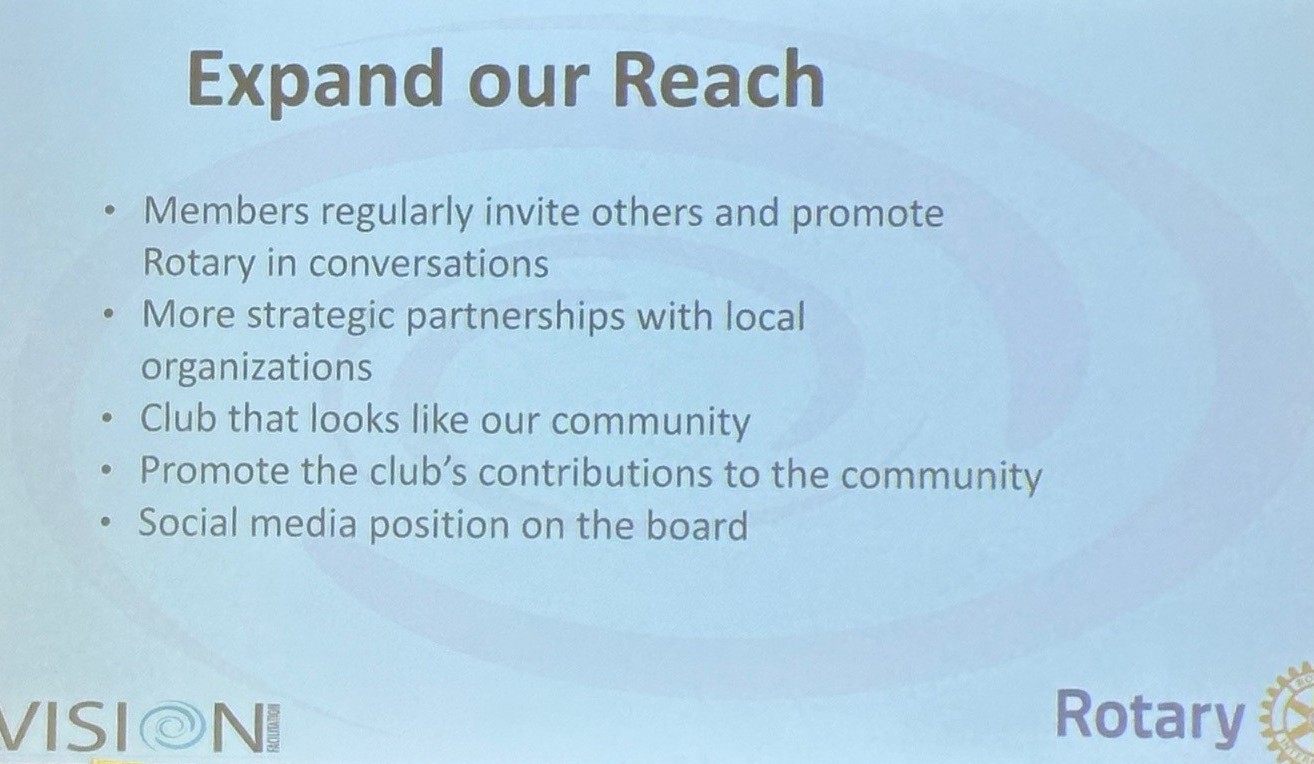 Club Vision Statement Highlights 2025 | Rotary Club of Faribault